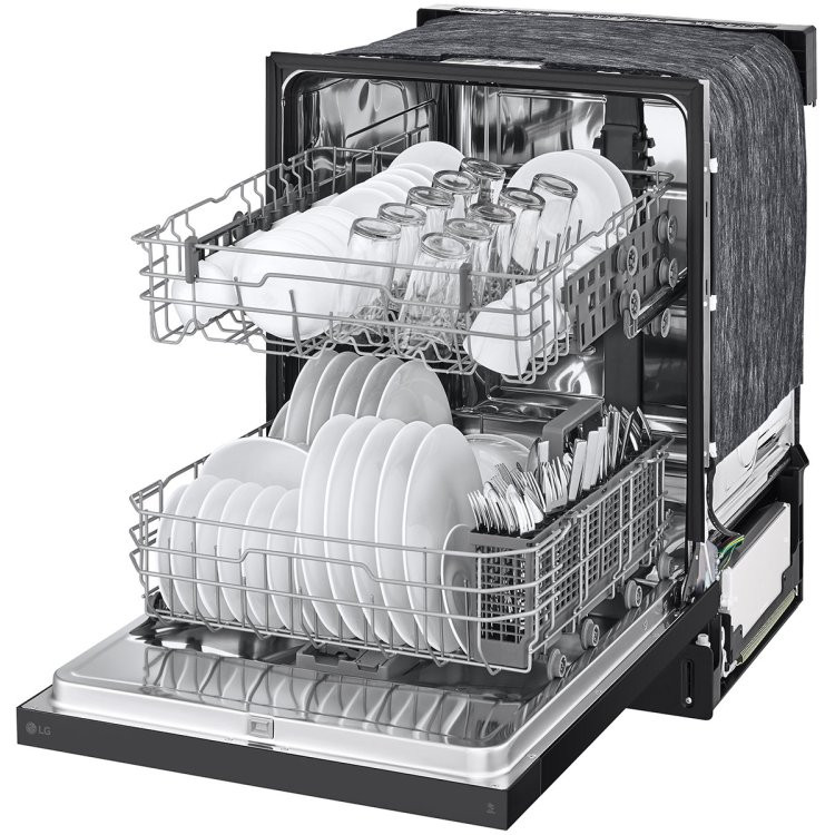 LDFC2423B LG 24" Front Control Dishwasher with SenseClean - 52 dBA ...