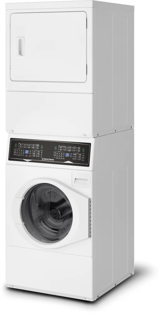 Speed Queen SF7008WE 27" Stacked Laundry Center with 3.4 cu. ft. Washer ...