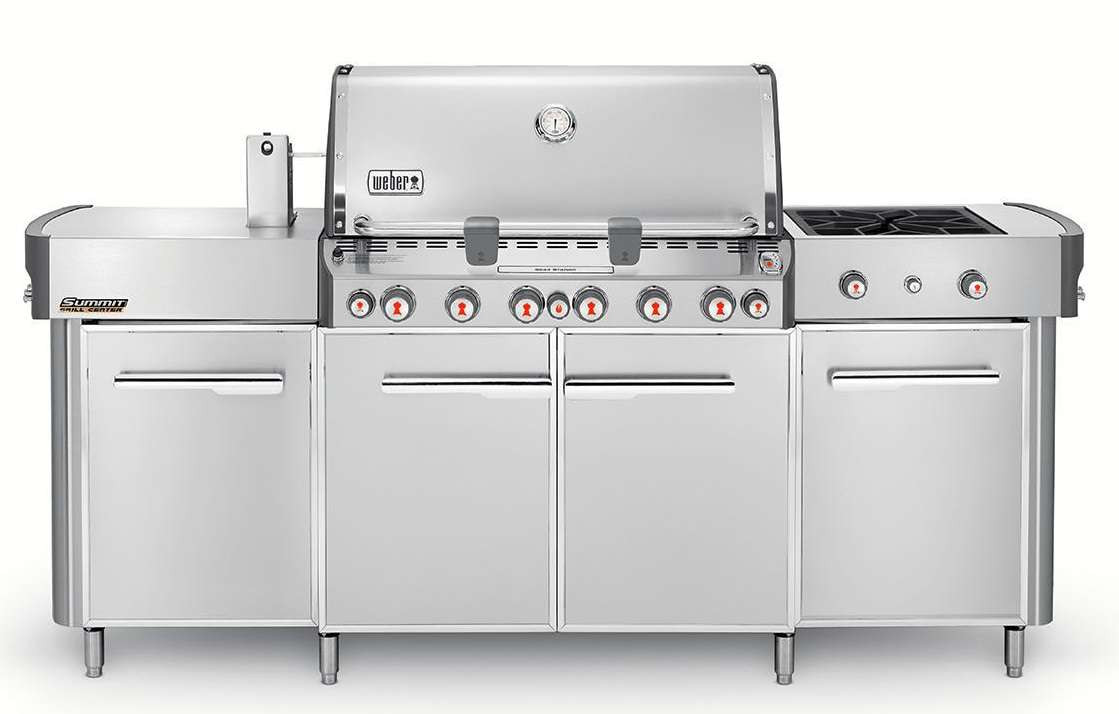 Weber 291001 Summit Grill Center with 6 Burners and Tuck-Away ...