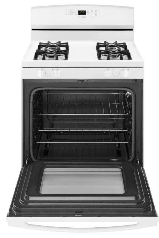 Amana AGR6603SFW 30" Free Standing Gas Range with SelfClean Option and ...