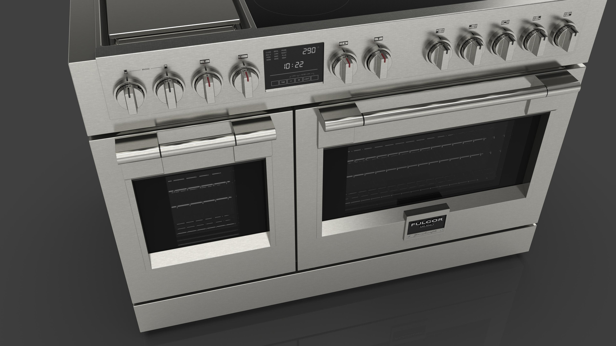 Fulgor Milano F6PIR485GS1 48" Induction Range with 5 Cooking Zones and ...