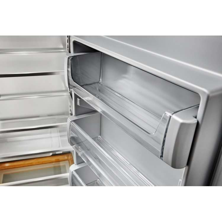 KitchenAid KBSN708MPS 48" Built-In Side by Side Refrigerator with Ice ...
