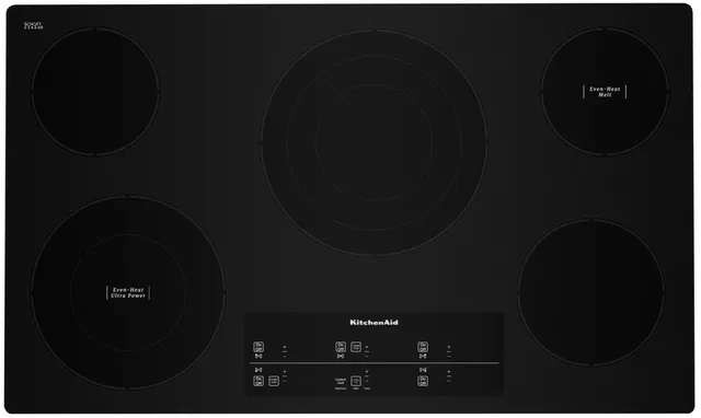KCES550HBL KitchenAid 30" Electric 5 Element Cooktop with Hot Surface ...