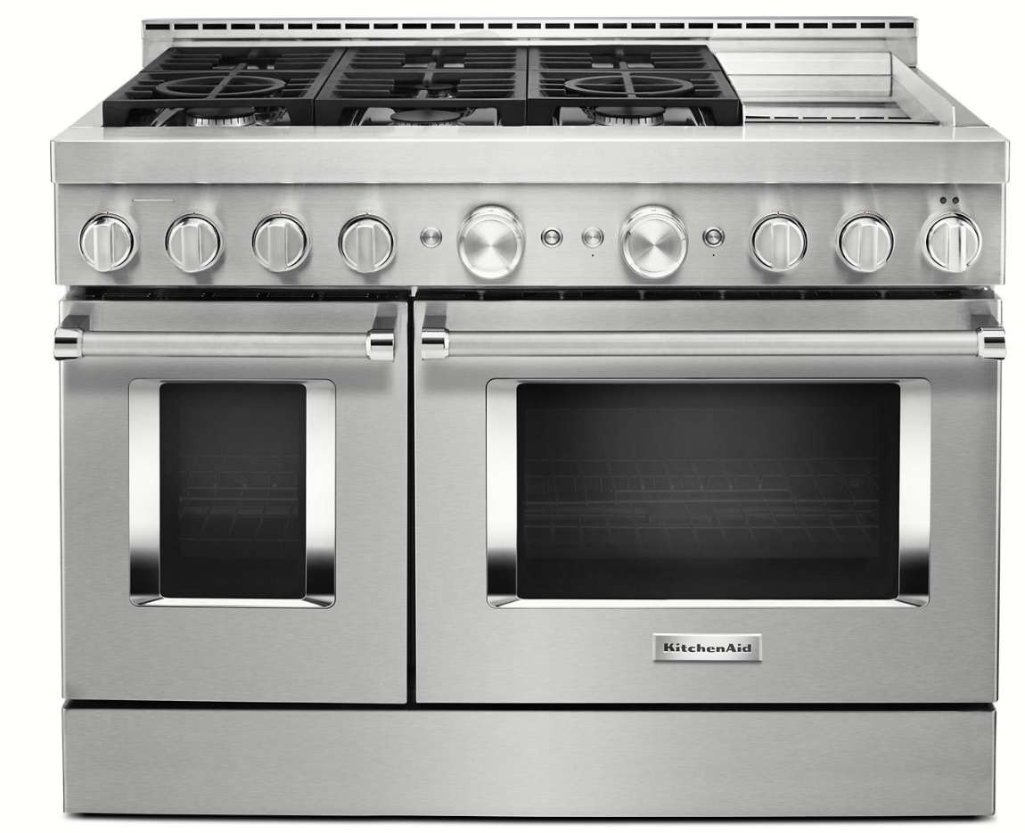 ZGP486NDTSS Monogram 48" Professional All Gas Range with 6 Burners and ...