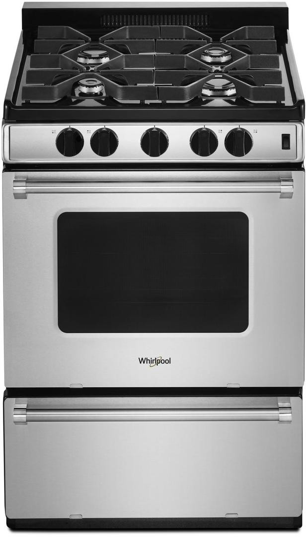 WFG505M0MS Whirlpool 30" Freestanding Gas Range with 5 Sealed Burners ...