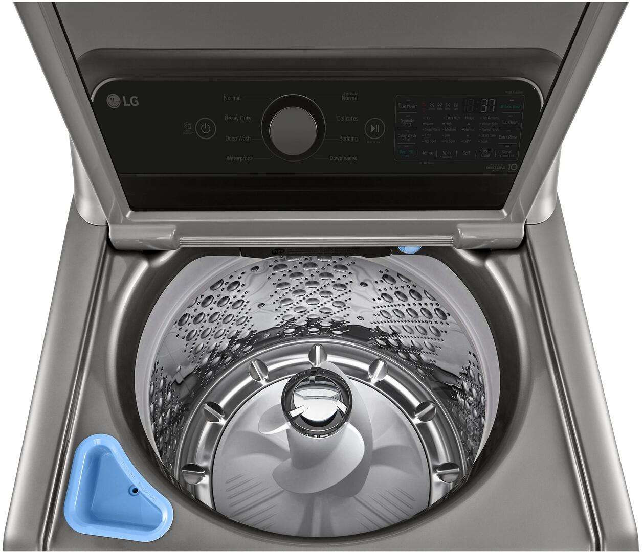 LG WT7405CV 27" 5.3 cu.ft. Mega Capacity Top Load Washer with 4 Way ...