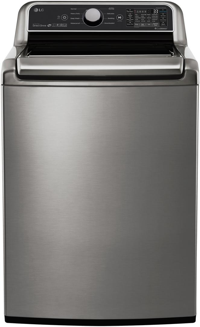 LG WT7300CV 27" Top Load Smart Washer with TurboWash3D Technology and ...