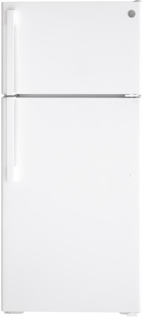 GE GTS17DTNRWW 28" Top Mount Freezer Refrigerator with Reversible Doors ...
