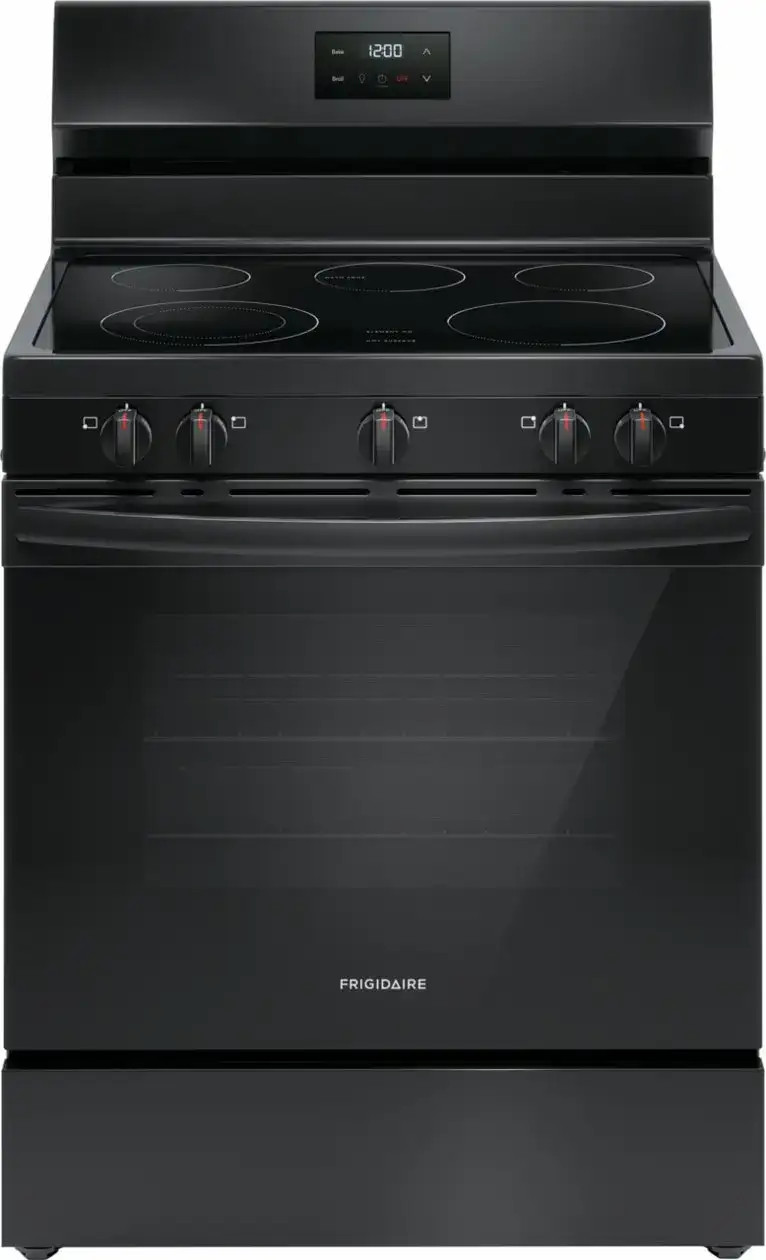 Frigidaire FCRE3052BB 30" Electric Range with Quick Boil and 5 Cooking ...