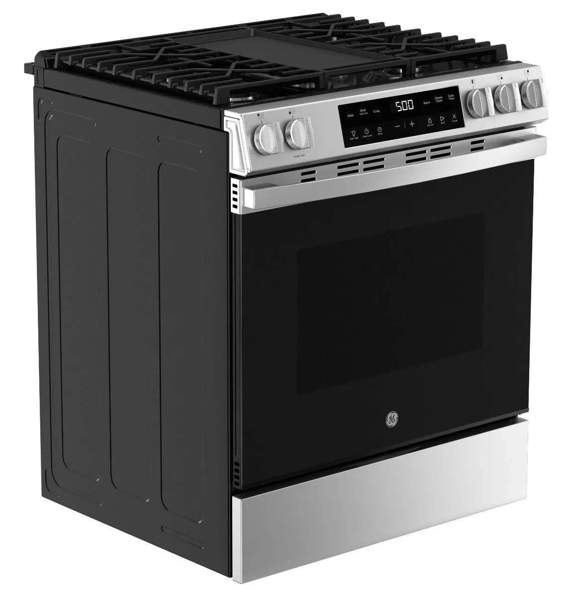GGS500SVSS GE 30" Slide In Gas Range 5 Burners Integrated Griddle ...