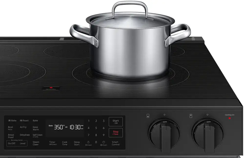Samsung NSE6DG8300SR 30" Bespoke Smart Slide-In Electric Range with Air ...