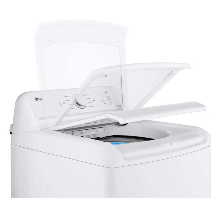 LG WT6100CW 27" Top Load Washer 4.3 cu. ft. with Stainless Steel Drum ...