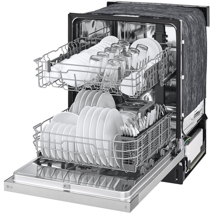 LG LDFC2423V 24" Front Control Dishwasher with SenseClean - 52 dBA ...