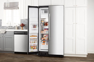 Amana ASI2575GRS 36" Side by Side Refrigerator with Dual Pad External ...