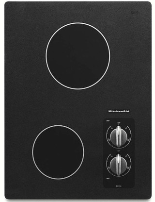 KitchenAid KECC056RBL 15" Electric Cooktop - Black - US Appliance