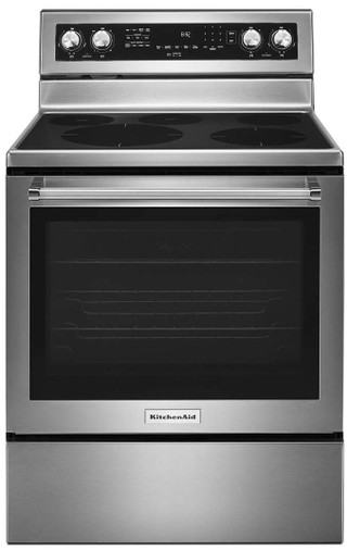 KFEG500EWH KitchenAid 6.4 Cu. Ft. 30" Electric 5 Element Convection ...