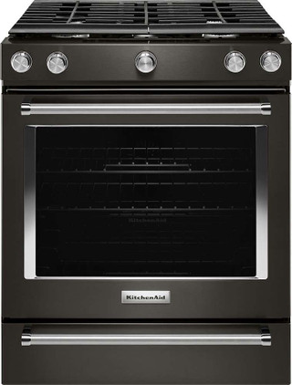 KSGG700ESS KitchenAid 5.8 Cu. Ft. 30" Gas 5 Burner Slide-in Convection ...