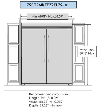 TRMKTEZ2LV79 Frigidaire Professional 79" Louvered Trim Kit for ...