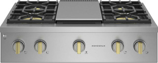 ZGU366NTSS Monogram 36" Professional Gas Rangetop with 6 Burners ...
