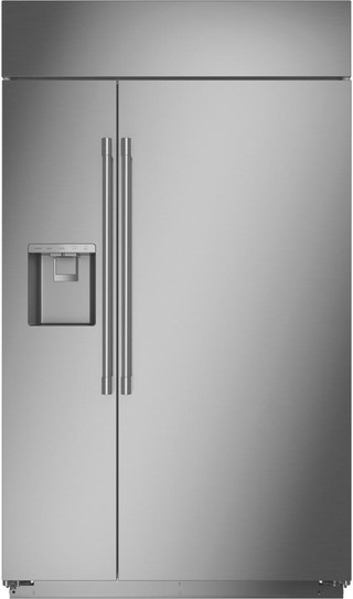 ZISS480DNSS Monogram 48" Built-In Side-by-Side Refrigerator with LED ...