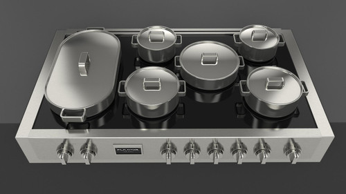Fulgor Milano F6IRT487S1 48" Induction Rangetop with 7 Cooking Zones ...