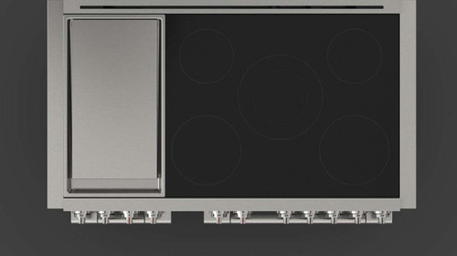 F6PIR485GS1 Fulgor Milano 48" Sofia Pro Induction Range with 5 Cooking ...