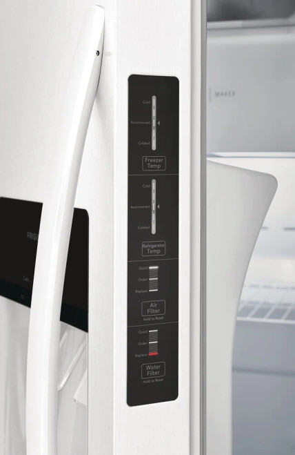 Frigidaire FRSS2323AW 33"Side By Side Refrigerator with External Water ...