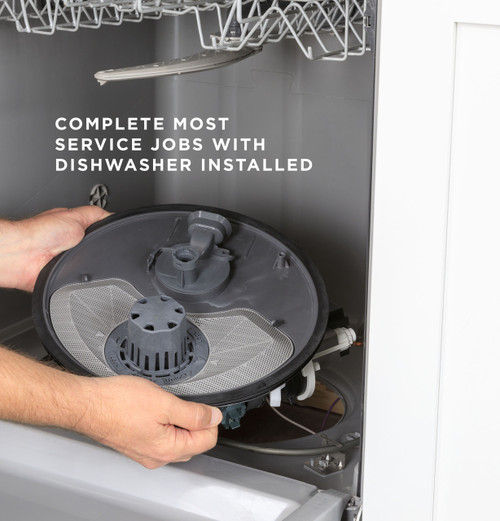 GE GDF535PSRSS 24" Front Control Dishwasher with Steam Sanitize and 4 ...