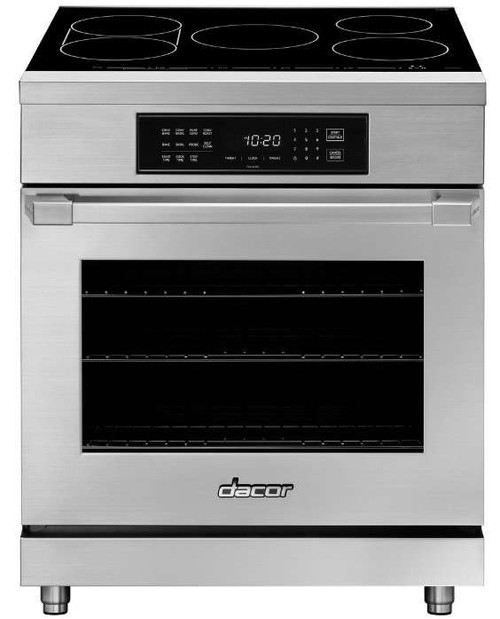 Dacor HIPR30S 30" Professional Induction Pro Range with Glass Touch ...