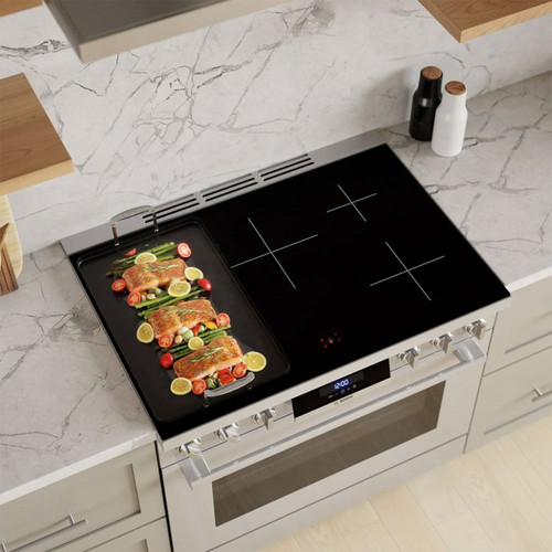 Bosch HIS8655U 36" Induction Industrial Style Range - Stainless Steel ...