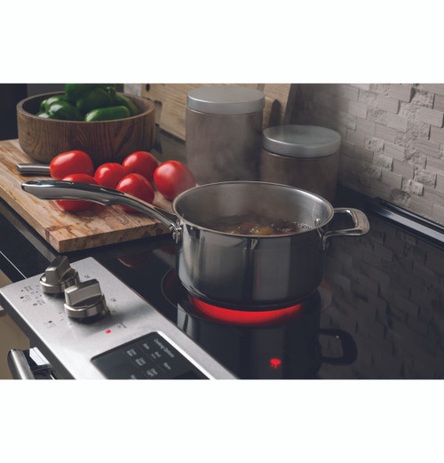 GE JS760SPSS 30" Slide-In Electric Convection Range with No Preheat ...