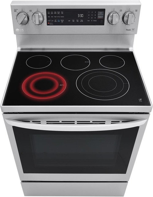 LREL6325F LG 30" 6.3 cu.ft. Electric Range with InstaView Window and ...