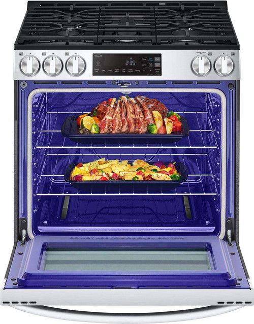 LG LSGL5831F 30" Slide-In Gas Range with EasyClean - PrintProof ...