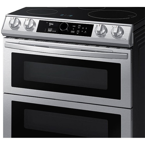 NE63T8951SS Samsung 30" 6.3 cu ft Smart Flex Duo Front Control Slide In ...