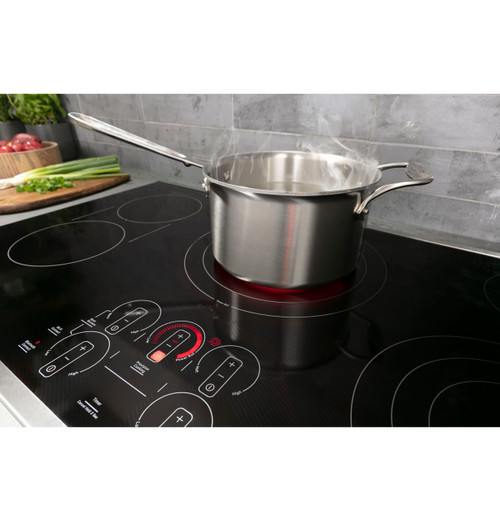 GE Profile PEP9030STSS 30" Electric Cooktop with Touch Controls and 5 ...
