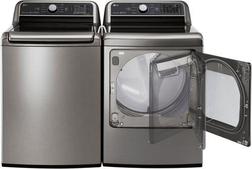 LG WT7300CV 27" Top Load Smart Washer with TurboWash3D Technology and ...