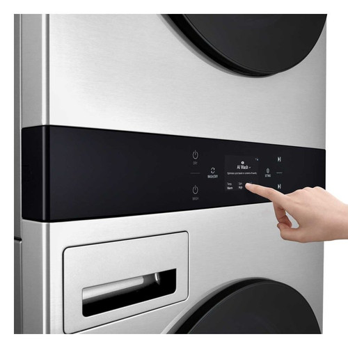 LG Studio SWWE50N3 27" WashTower Smart Front Load 5.0 cu. ft. Washer ...