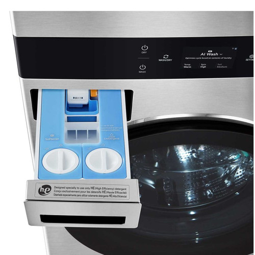 LG Studio SWWE50N3 27" WashTower Smart Front Load 5.0 cu. ft. Washer ...