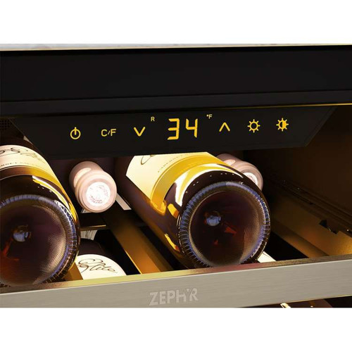 Zephyr PRPB24C01BG Presrv Pro 24" Compact Single Zone Beverage Center ...