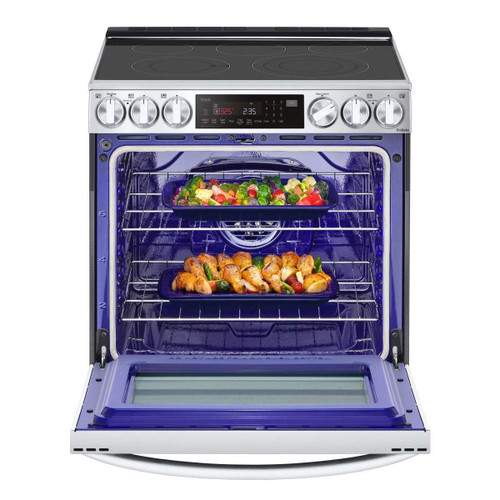 LSEL6335FE LG 30" Wifi Enabled Electric Slide-in Range 6.3 cu.ft with ...