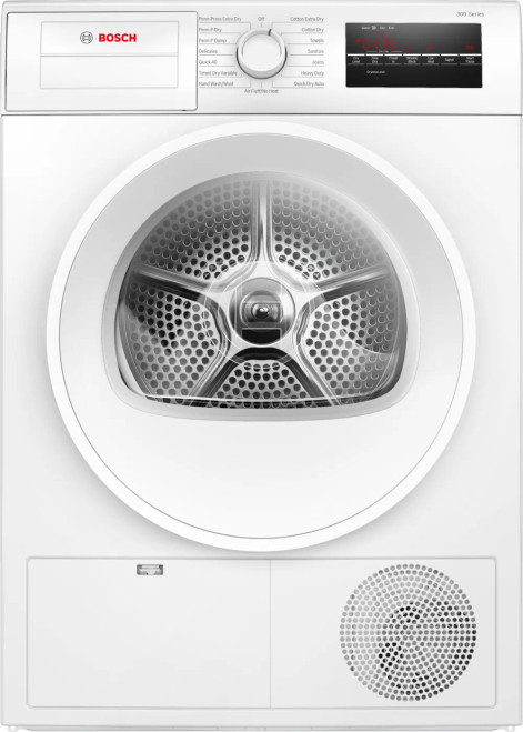 WPA12100UC Bosch 24" 300 Series Compact Condensation Dryer with ...