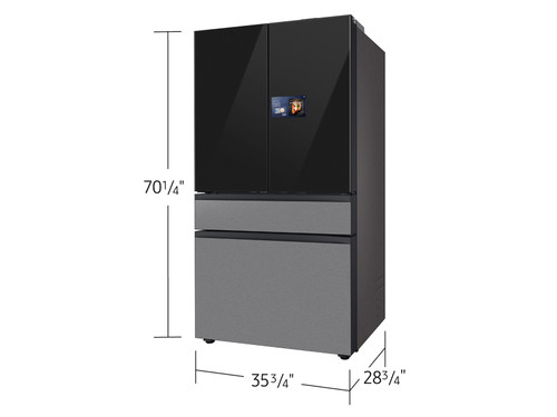 Samsung RF90F23BECR 36" Bespoke Counter Depth 4 Door French Door ...