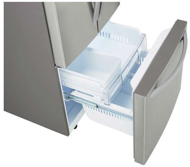 LFCS22520S LG 30" 3-Door French Door Refrigerator with Glide N' Server ...