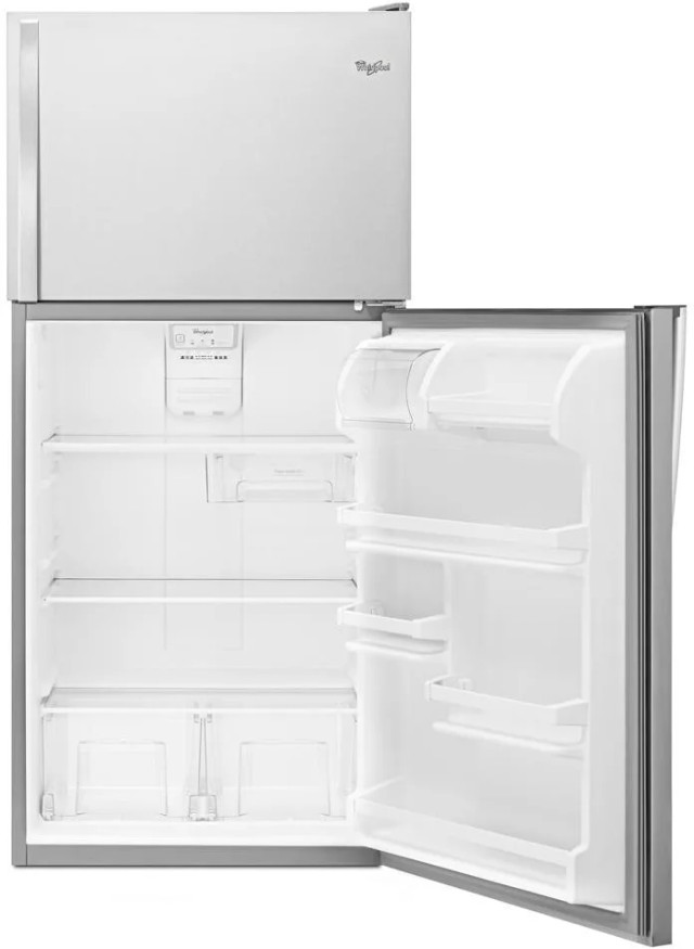 WRT318FZDM Whirlpool 30" Top Mount Freezer Refrigerator 18 cu. ft ...