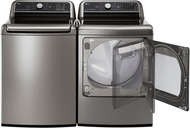 LG WT7300CV 27" Top Load Smart Washer with TurboWash3D Technology and ...