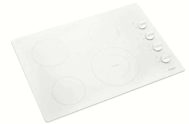 Whirlpool WCE55US0HW 30" Electric Cooktop with Glass Ceramic Surface ...