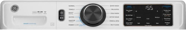 GE GFW655SSVWW 28" Smart Front Load Washer 5.0 cu. ft. with Steam and ...