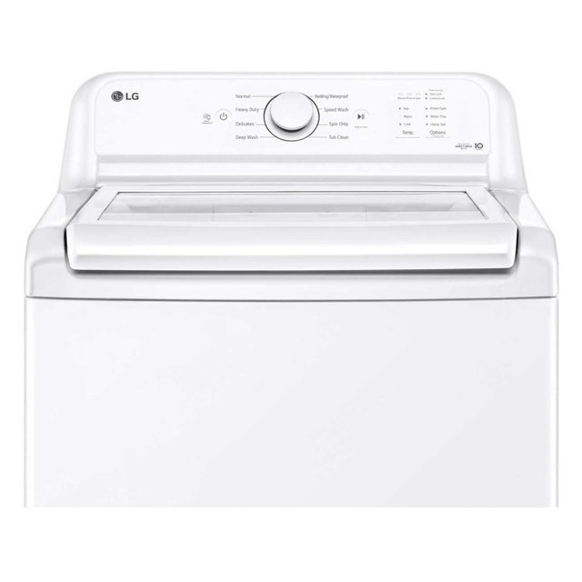 LG WT6100CW 27" Top Load Washer 4.3 cu. ft. with Stainless Steel Drum ...