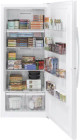 GE FUF21DLRWW 33" Upright Freezer with LED Interior Lighting and 3 ...