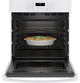 GE JKS3000DNWW 27" Single Wall Oven with Never Scrub Heavy Duty Racks ...